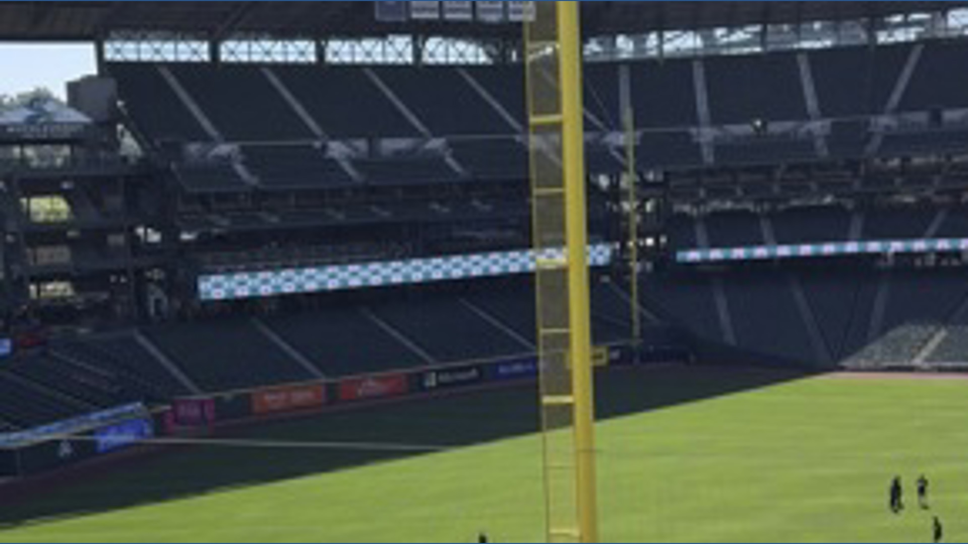 View from the roof rails at T-Mobile Park
