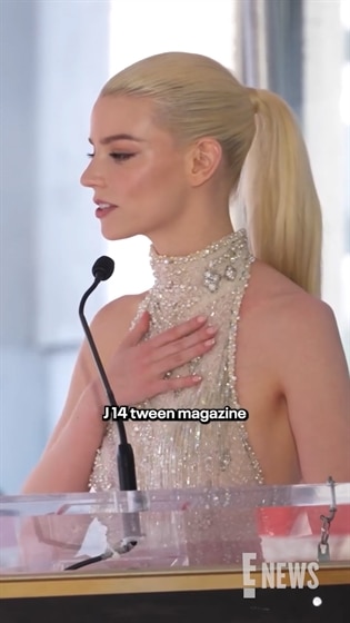 Anya Taylor-Joy gives Miley Cyrus a sweet speech
