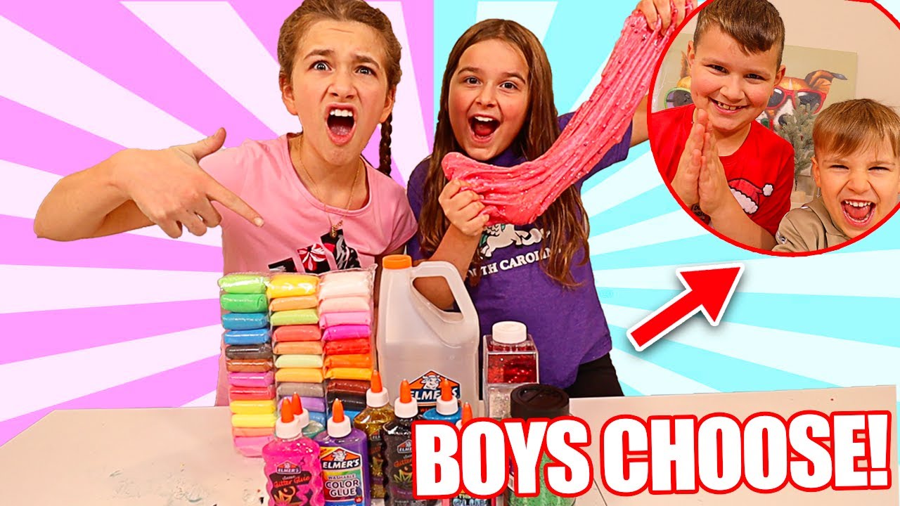 I let boys pick our slime ingredients! 🤔