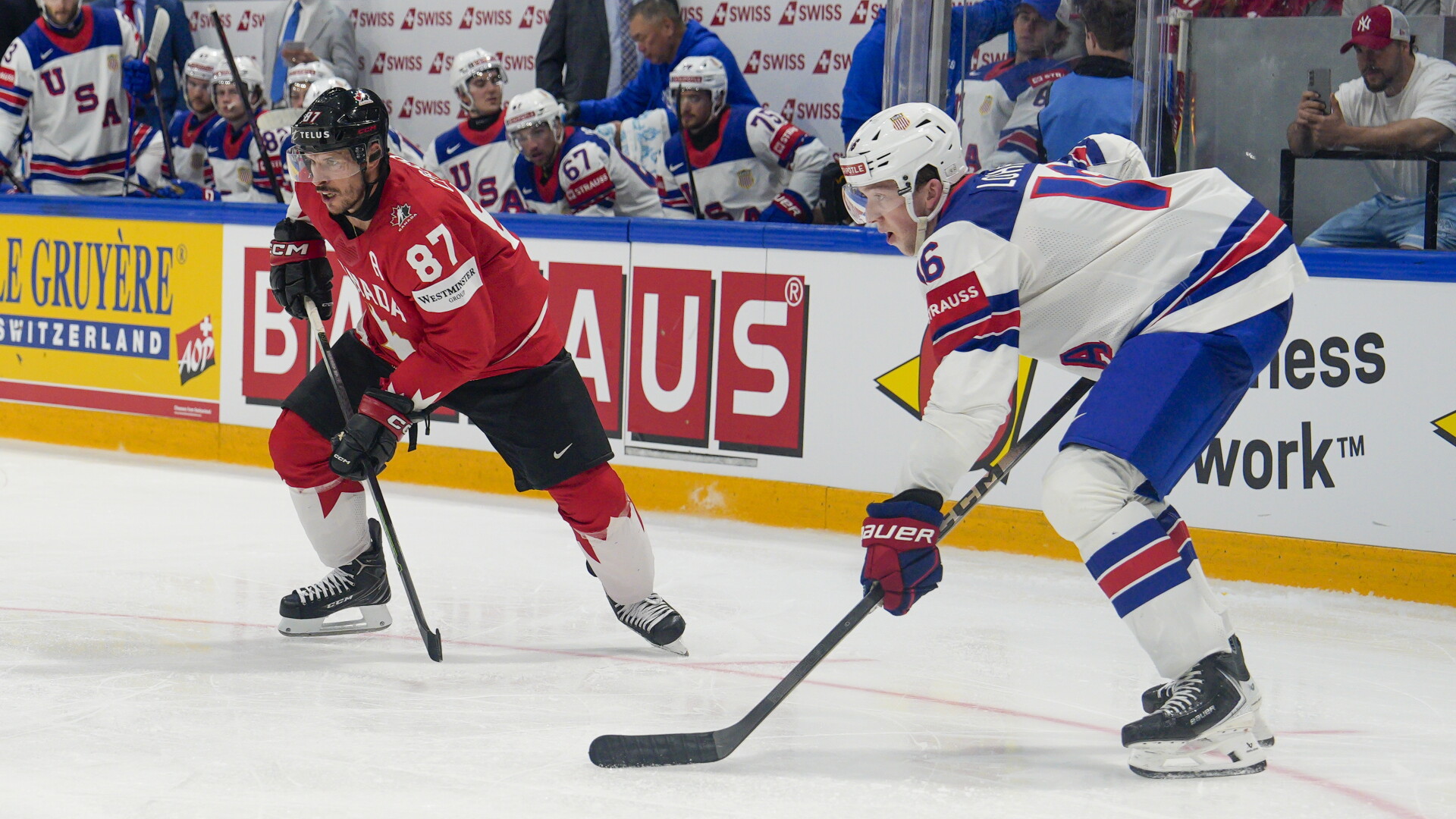 Sidney Crosby and Macklin Celebrini score as Canada beats US to advance ...