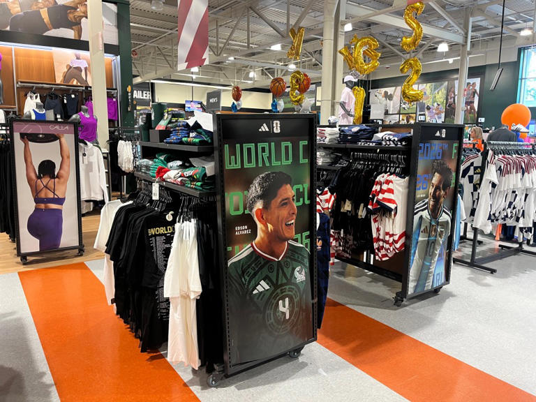 Knicks gear tops World Cup section at NYC sporting good store — with ...