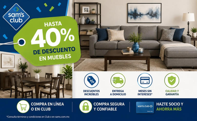 Hot Sale 2026: Sam's Club lanza promoción en muebles con hasta 40% de ...