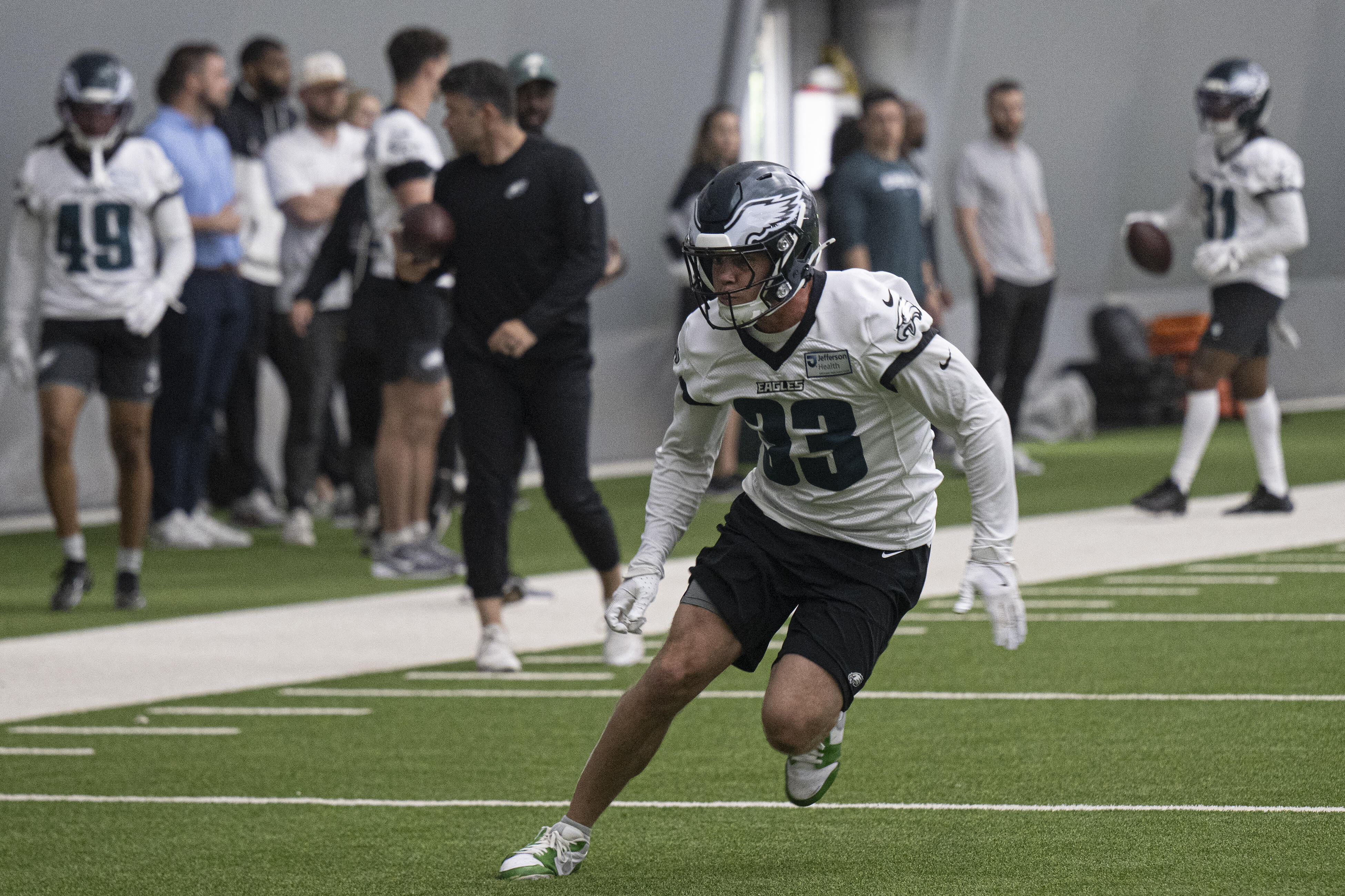 Eagles defensive line coach Clint Hurtt embracing challenge with ...
