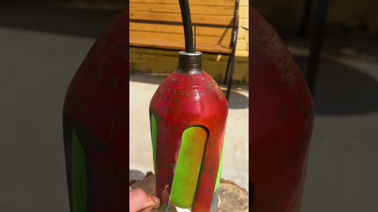 Old gas cylinder turned into an incredible modern lamp 💡🔥