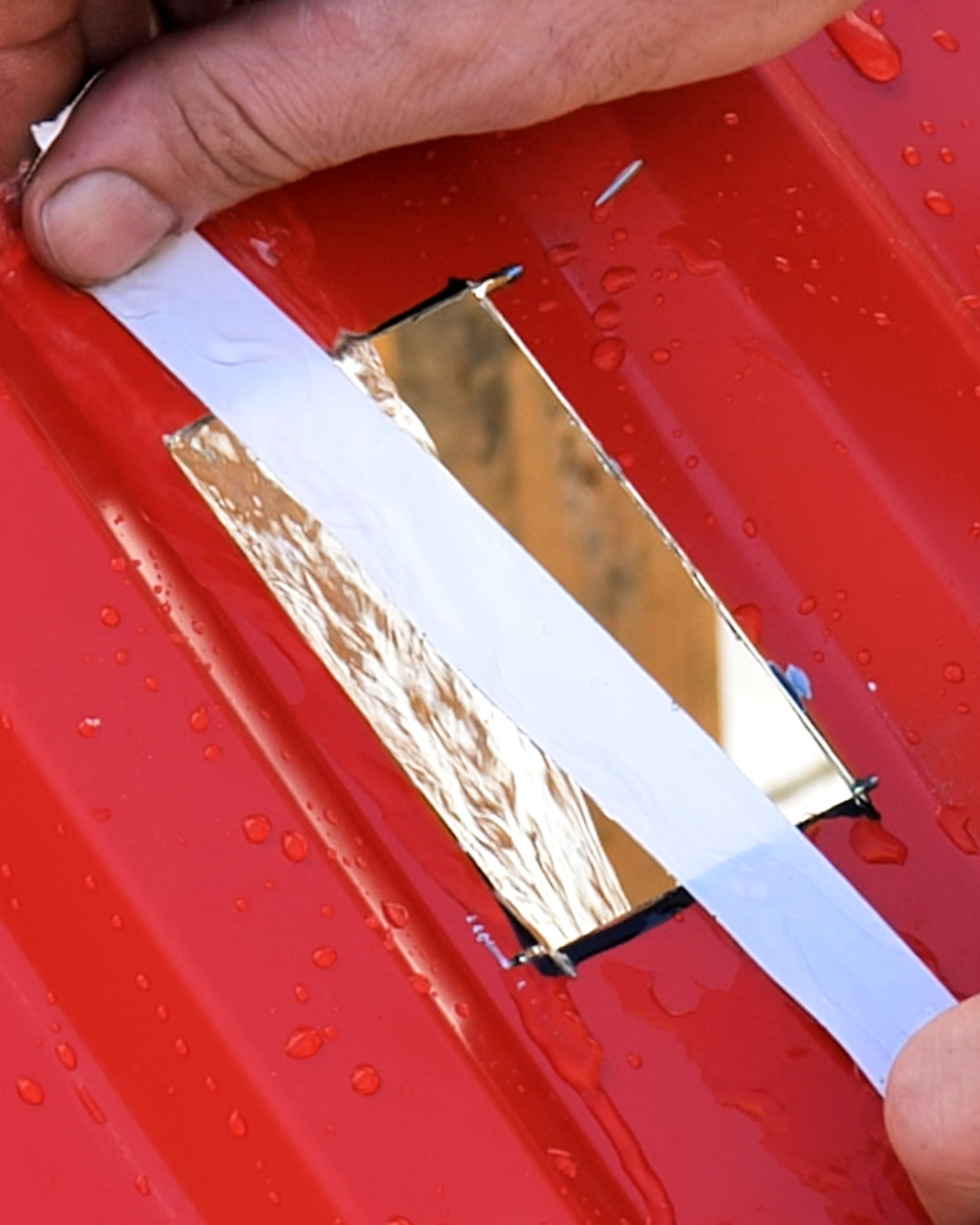 DIY solution for quick metal roof repairs! 🔧🏠