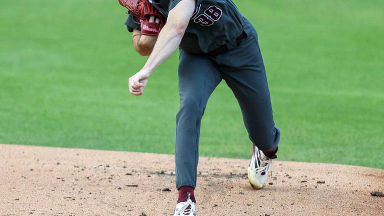Michael Earley announces Texas A&M’s starting pitcher vs. Lamar