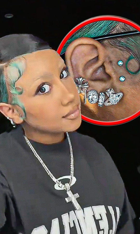 Did North West get a face piercing?