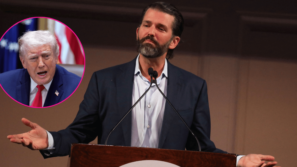 Donald Trump Jr. sucks up to daddy Donald despite wedding snub