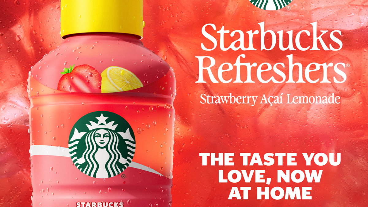 Starbucks launches new ready-to-drink strawberry açaí lemonade at ...