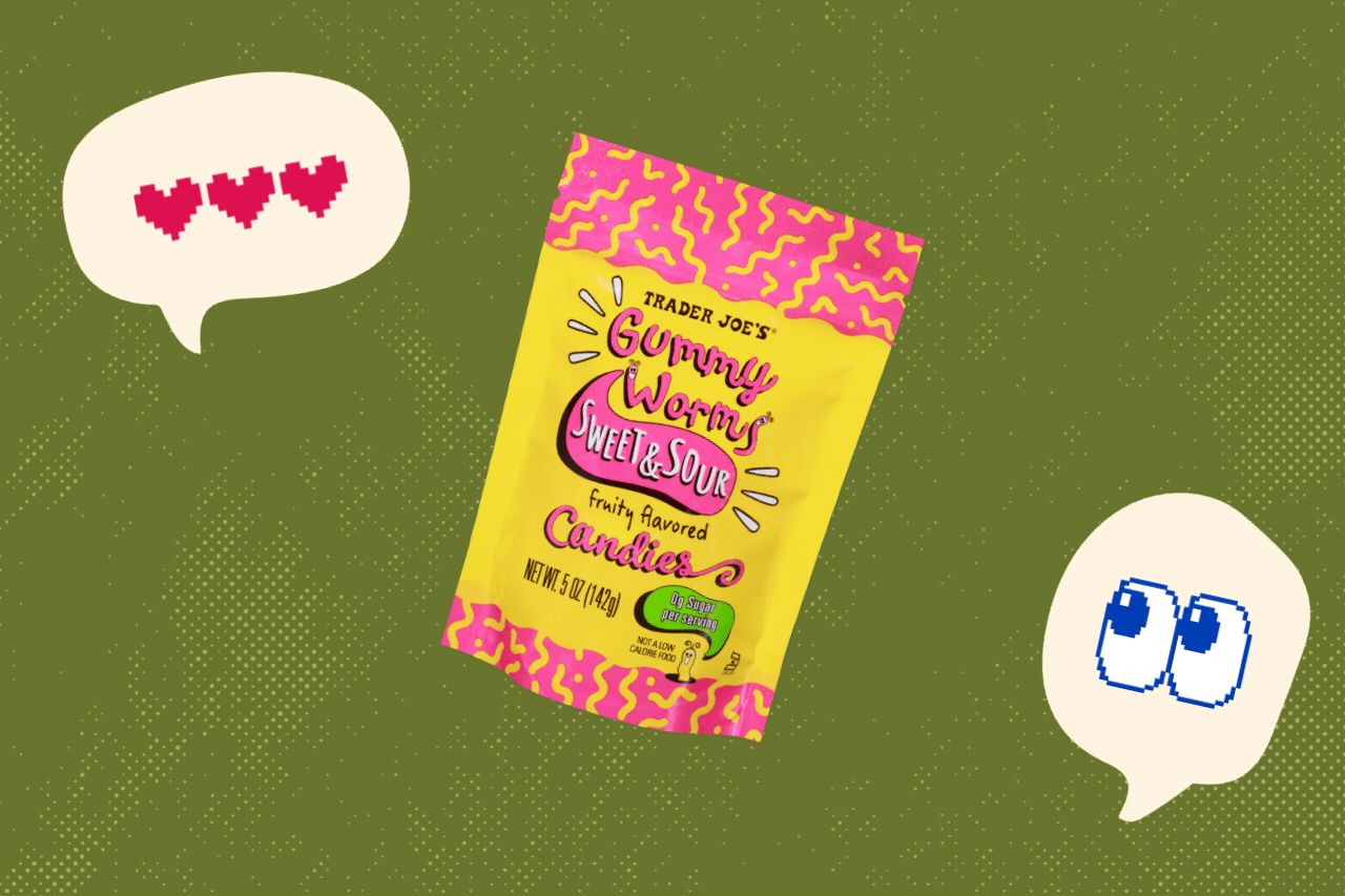 Trader Joe’s new gummy worms are packed with fiber