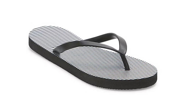 JCPenney’s $5 flip flops come in 26 colors and are great for summer