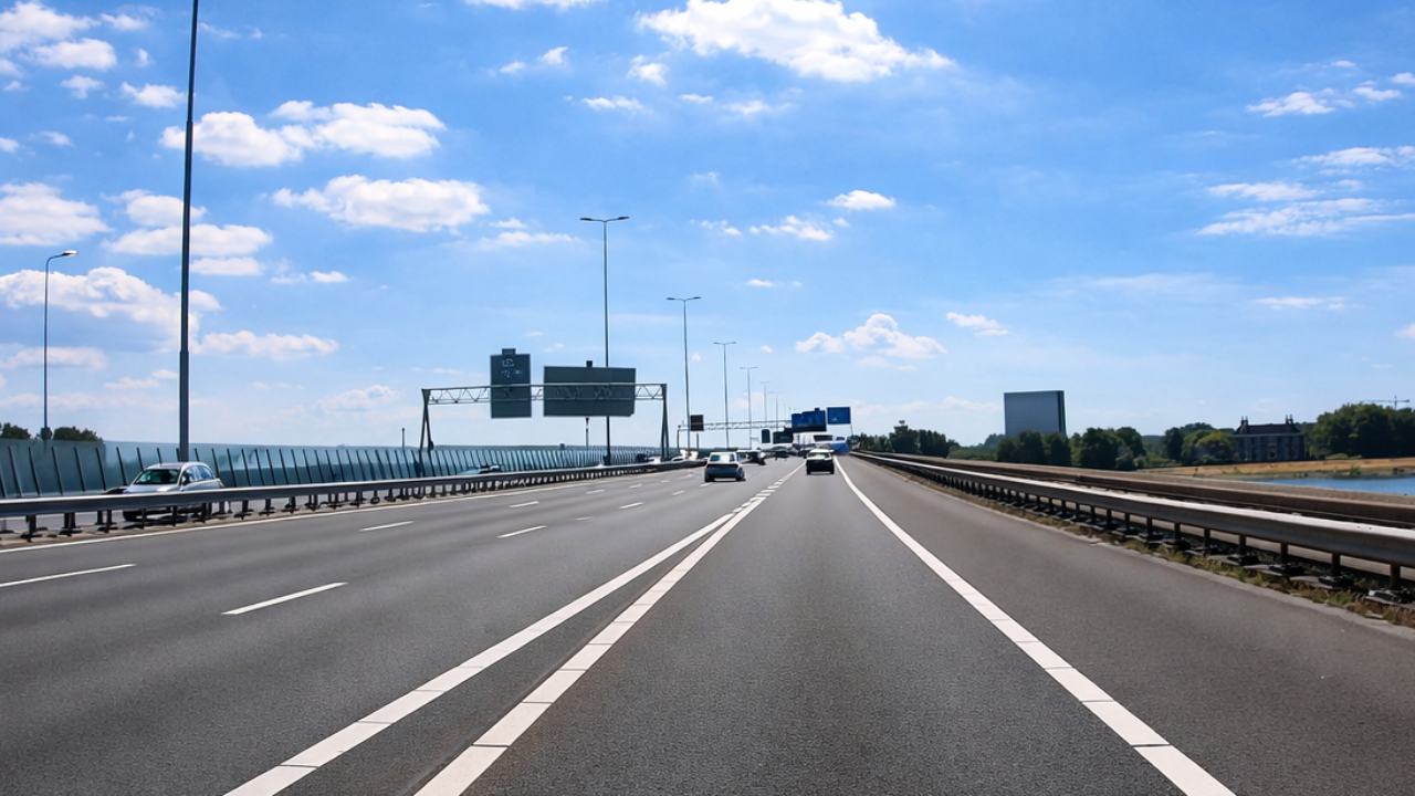 Driving around Amsterdam on the scenic A10 ring road (4K)
