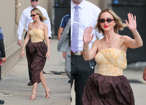 Emily Blunt craque pour une jupe spectaculaire et transforme son look d ...