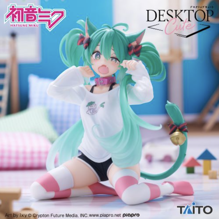 Taito brings back the Hatsune Miku desktop cute cat girl figure again