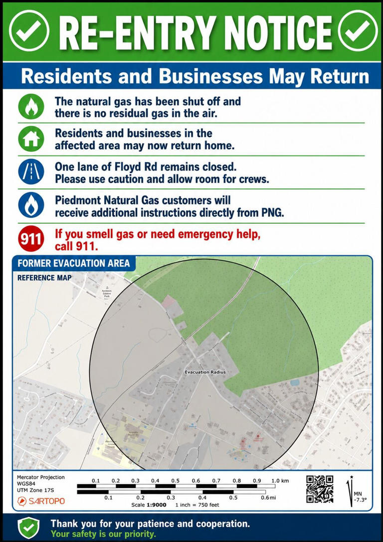 'Scary': Evacuation notice lifted for residents in Spartanburg ...