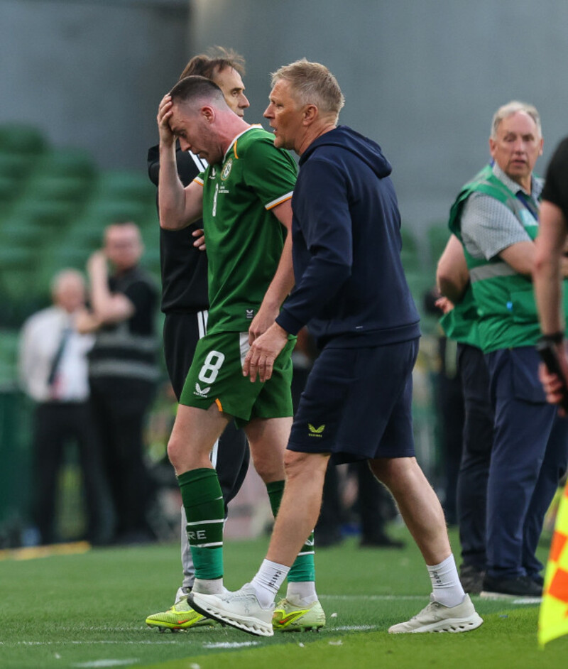 Bittersweet night for Ireland with red cards, debuts and protests ...
