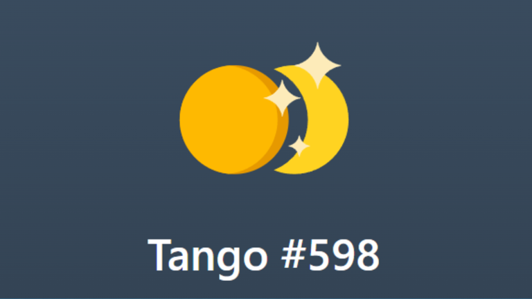 Today’s tango #598 LinkedIn answer (May 28, 2026)