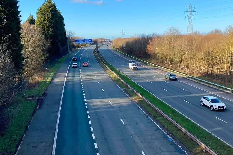 Woman airlifted to hospital after falling from bridge on M53