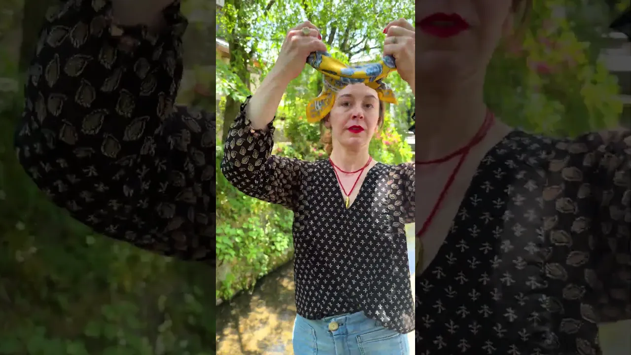 How to turn a scarf into an adjustable headband! #fashiontips #scarf # ...
