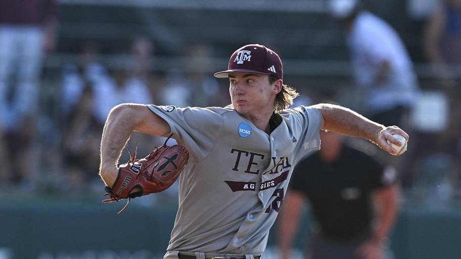 Michael Earley announces Texas A&M’s starting pitcher vs. Lamar