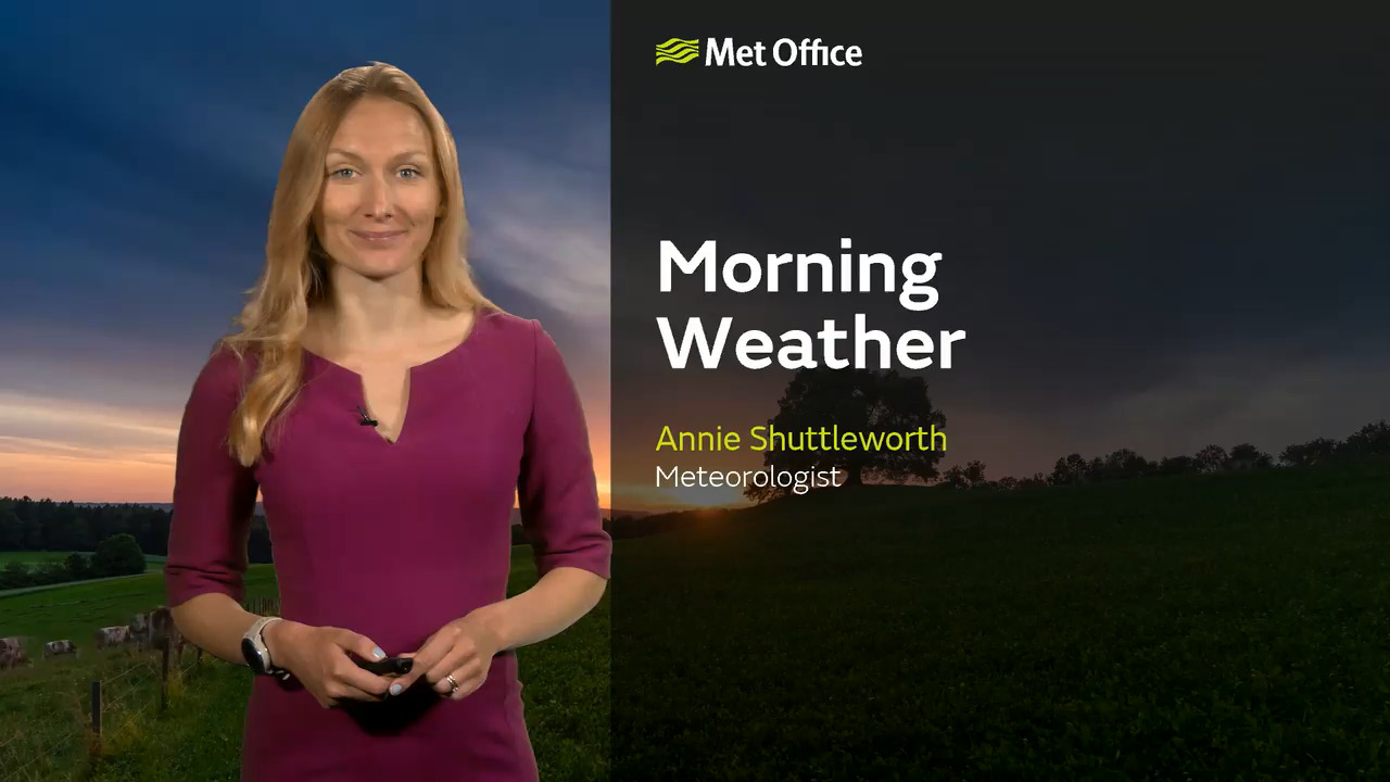 Met Office Thursday morning weather forecast 07/05/2026
