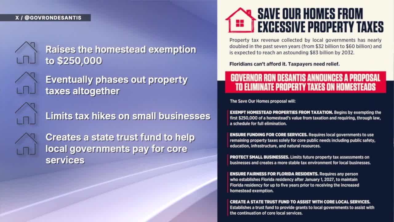 Florida property tax proposal draws early scrutiny ahead of special session