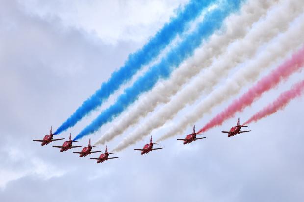 Red Arrows to fly over iconic UK RAF base tomorrow afternoon