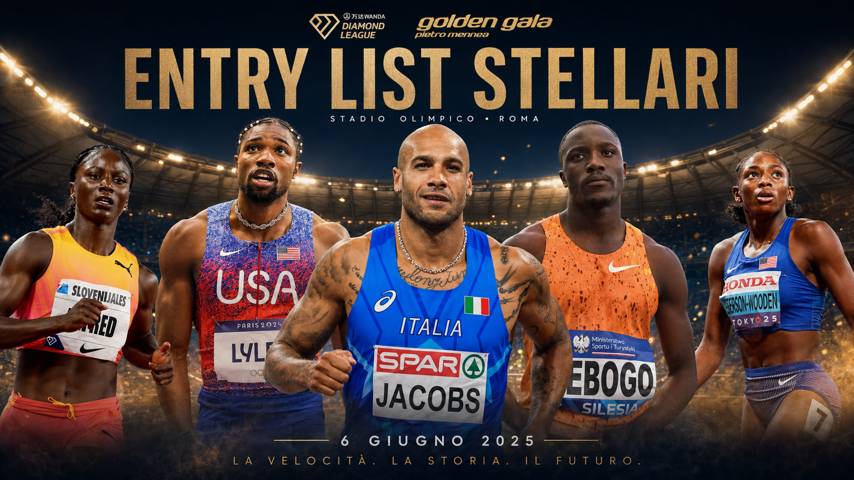 Golden Gala, cast irreale: 16 italiani nella notte delle stelle