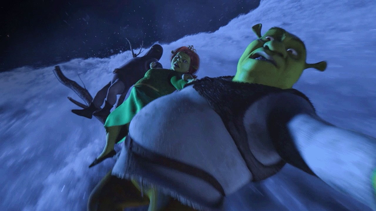 Shrek saves Fiona from Farquaad's ghost | The ghost of Lord Farquaad (2003)