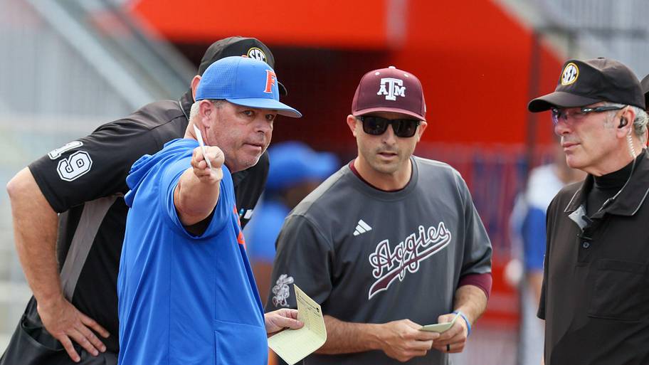 Michael Earley announces Texas A&M’s starting pitcher vs. Lamar