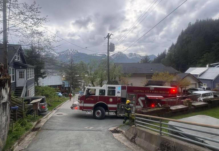 Capital City Fire Rescue battles deck fire in Starr Hill