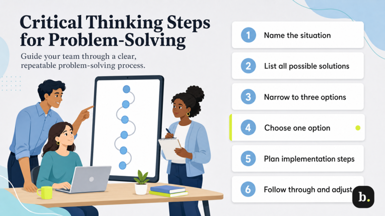 Building critical thinking skills to solve problems at work