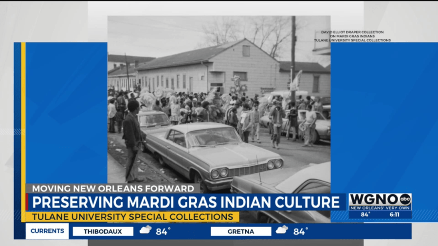 Rare 70’s Mardi Gras Indian archive made accessible at Tulane University