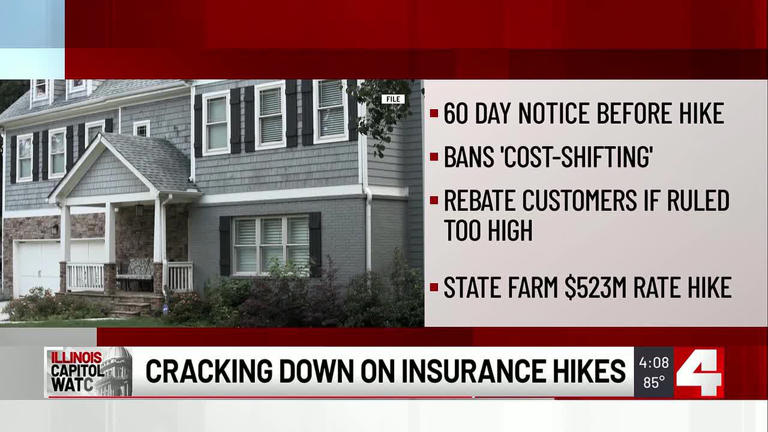 Illinois lawmakers send insurance rate protection bills to governor