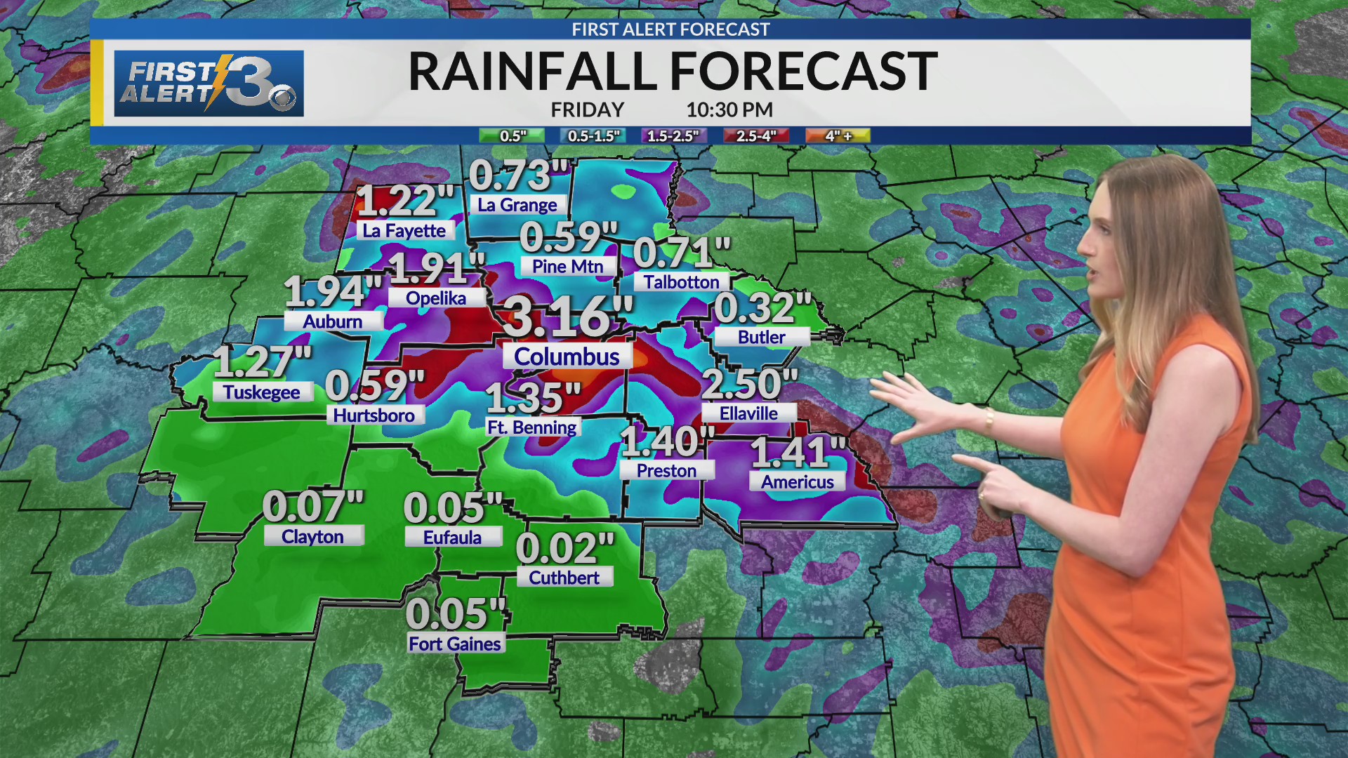 Columbus, GA weather Thursday PM (05/28/26) - Kaylee Barbee