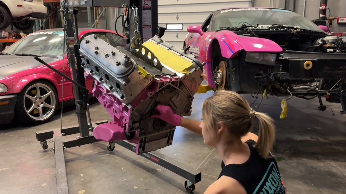 Inside the LS Corvette engine installation process