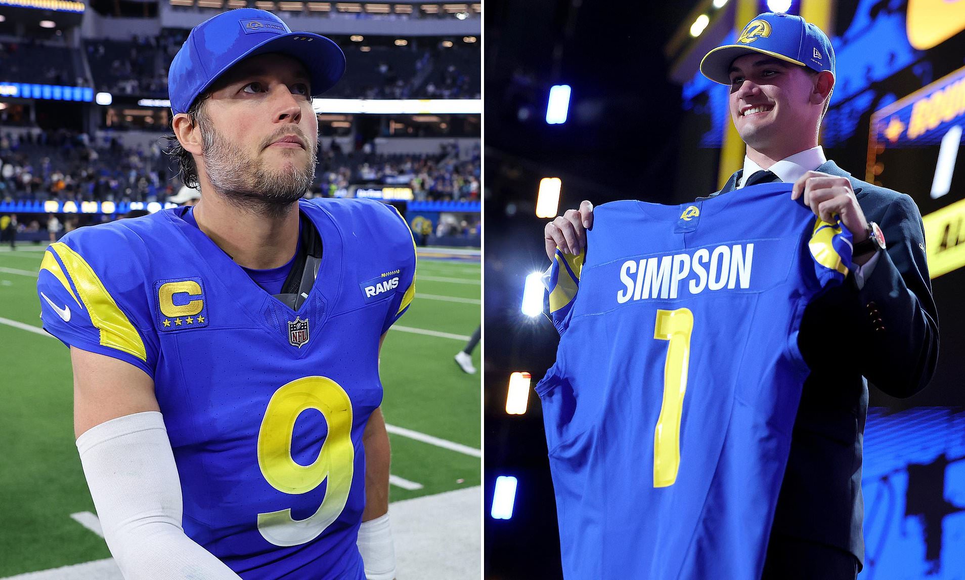 Matthew Stafford breaks silence on the Rams drafting Ty Simpson after ...