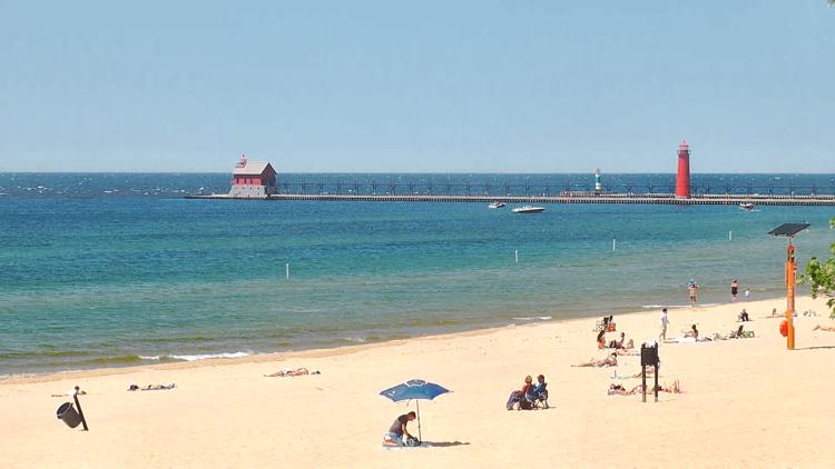 Grand Haven State Park installs swim buoys, begins daily water ...