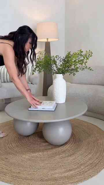 How to style a round coffee table beautifully
