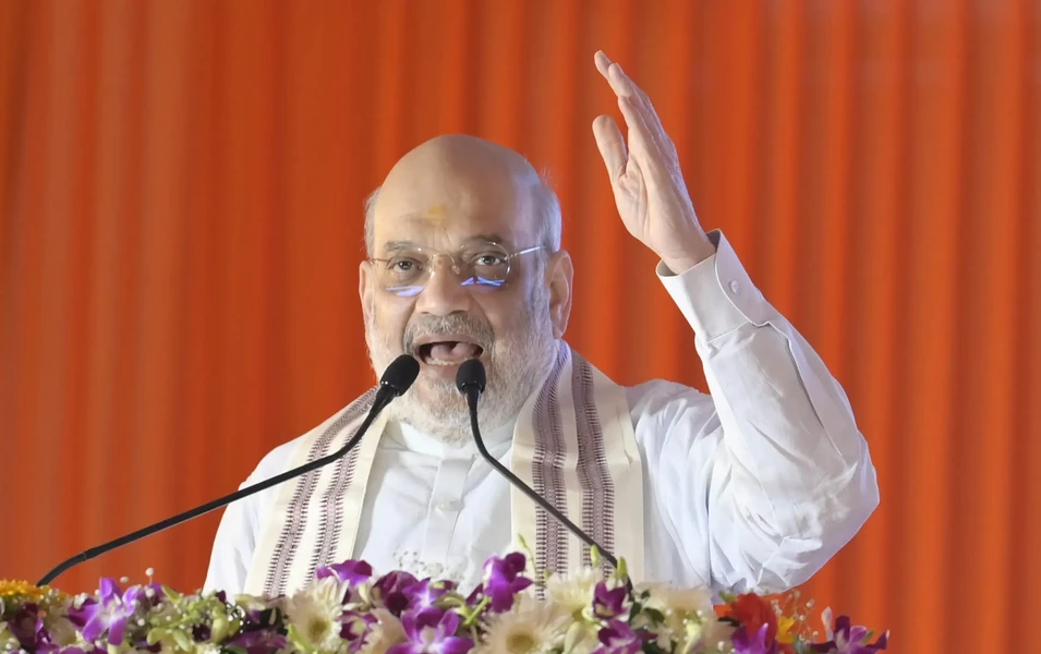 Amit Shah unveils Bharat Mata sculpture, launches ₹340 cr projects