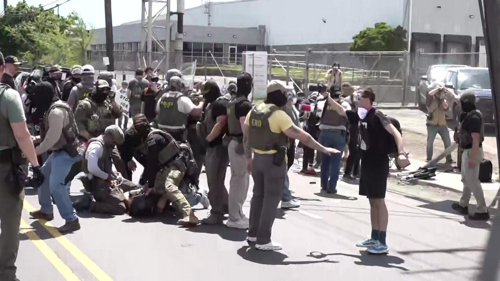 Protesters at Delaney Hall claim detainees were beaten inside ICE ...
