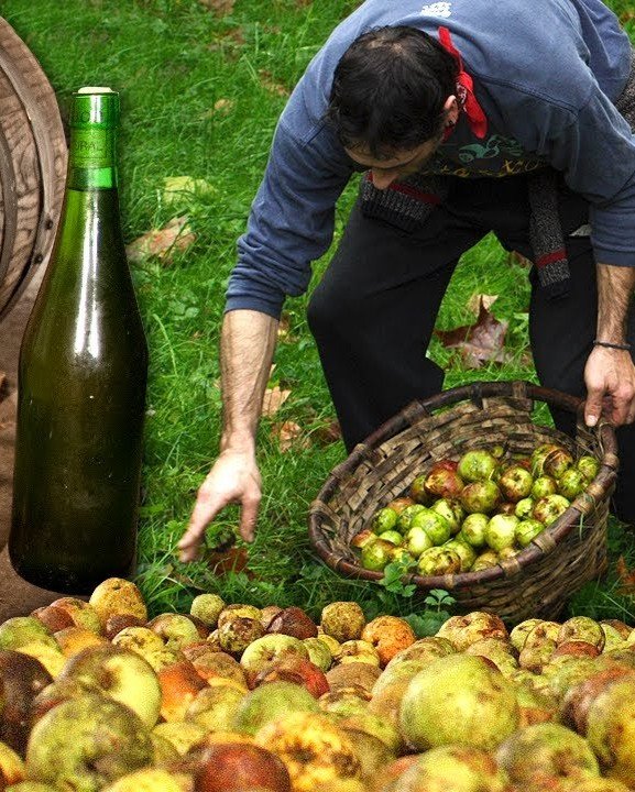 Elaboración tradicional de sidra artesana