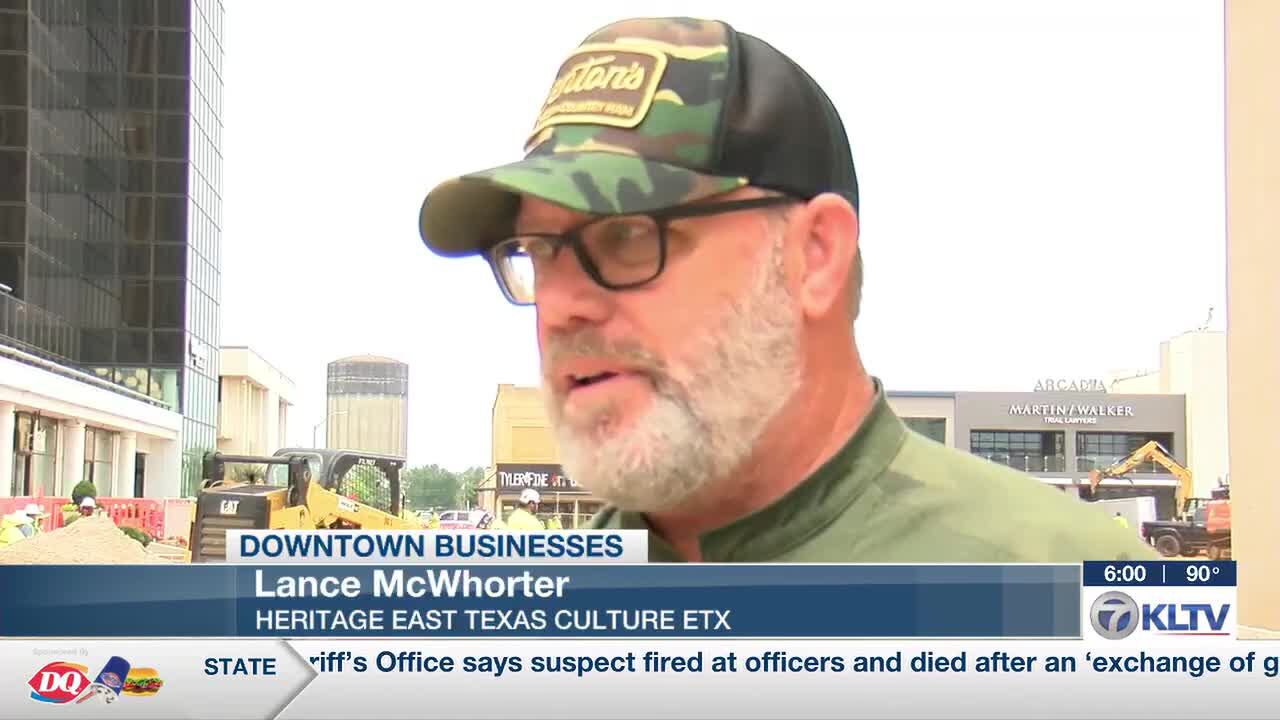 Downtown Tyler businesses seeing less traffic with construction as city ...