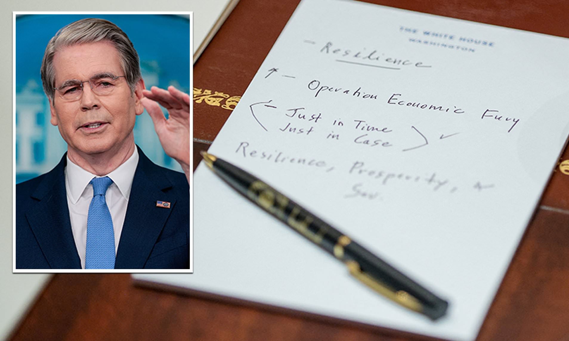 Moment Scott Bessent put on spot about cryptic 'resilience' note during ...