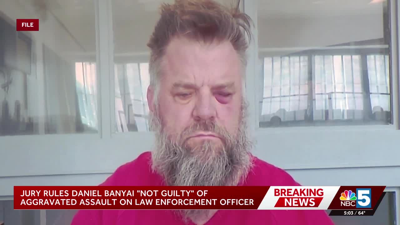 Jury rules Daniel Banyai not guilty of assault on law enforcement officer