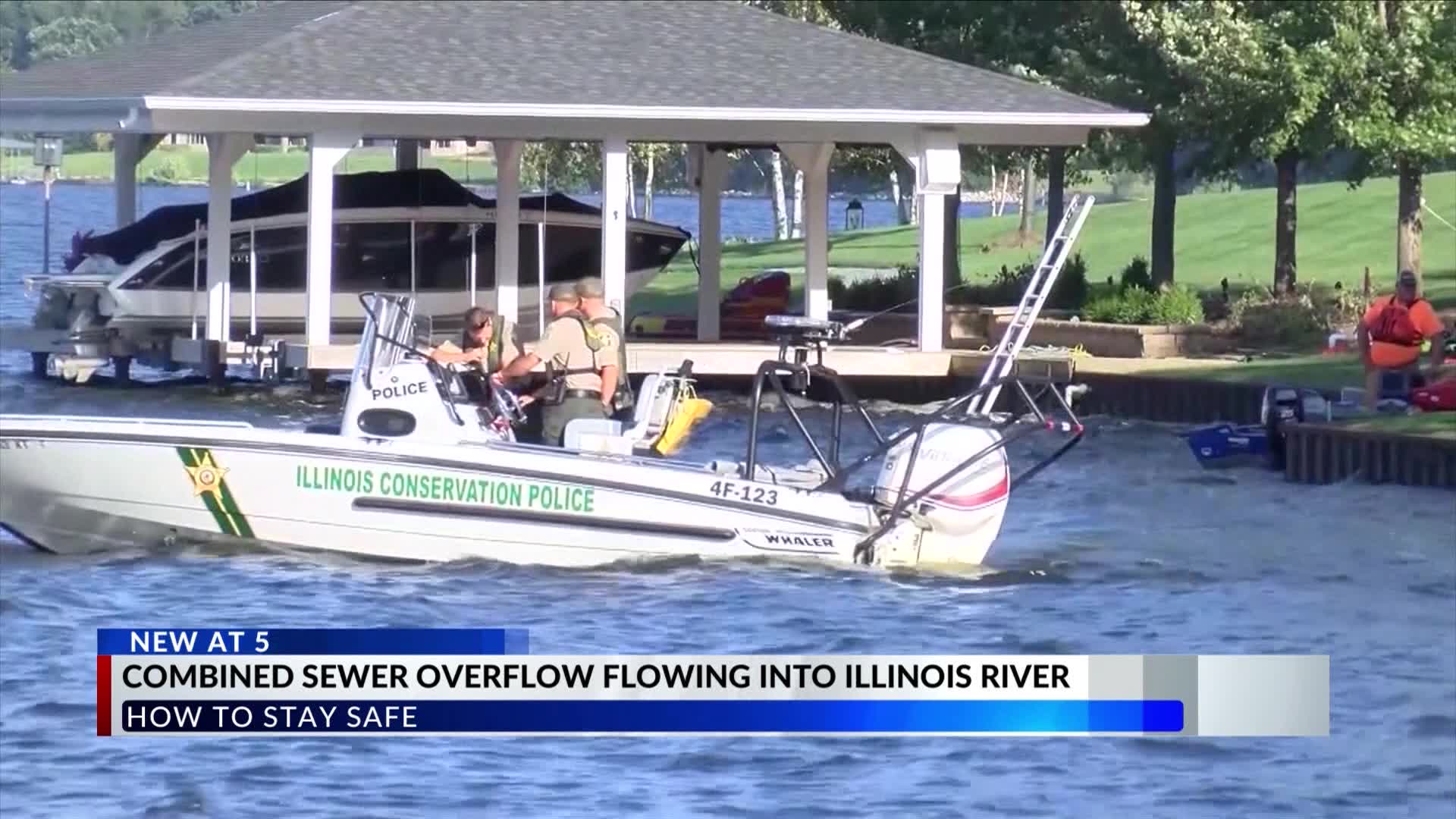 Peoria warns against river activities after sewer overflow