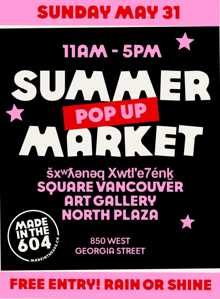 Things to do in Vancouver this weekend (May 29 to 31, 2026)