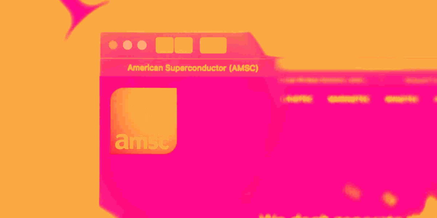 Why American Superconductor (AMSC) shares are falling today