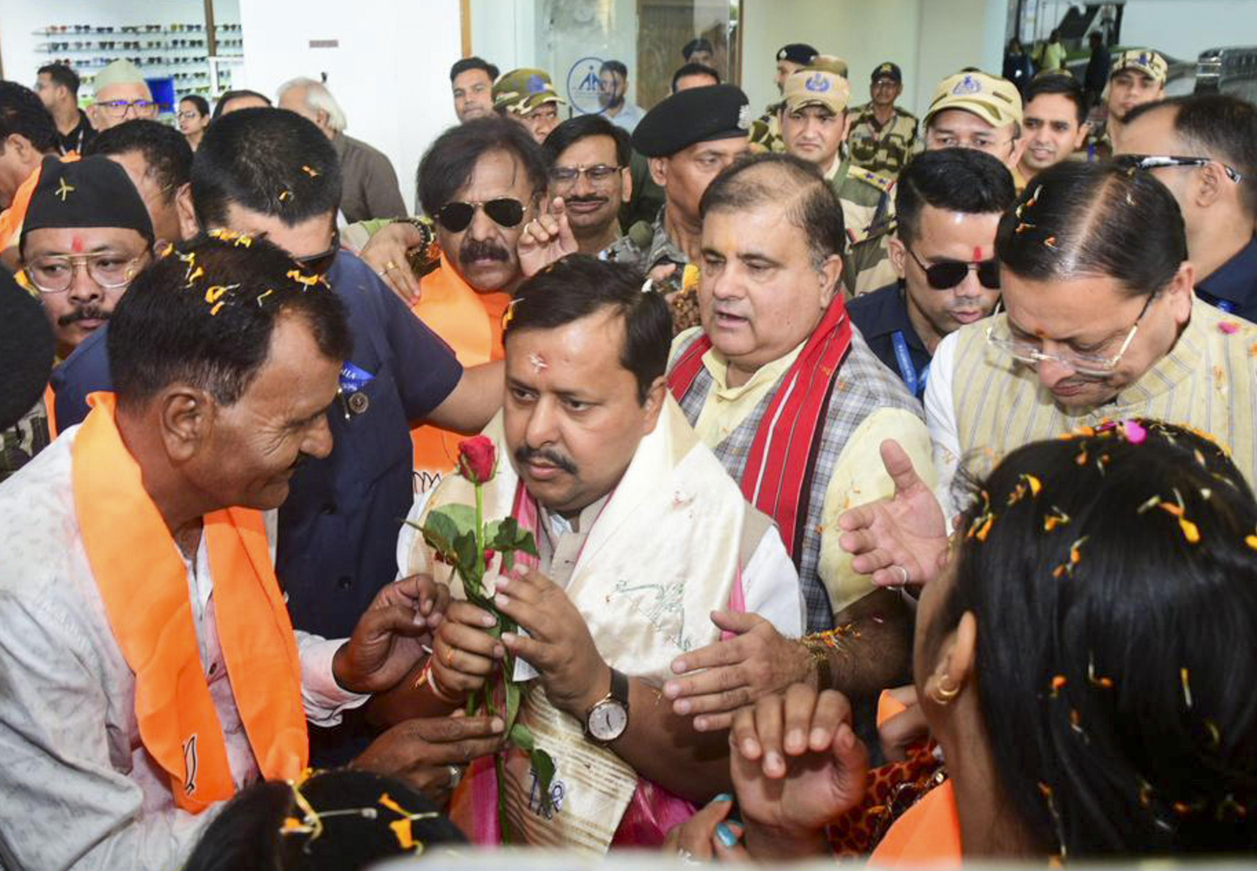 BJP chief Nitin Nabin arrives in Uttarakhand on three-day visit