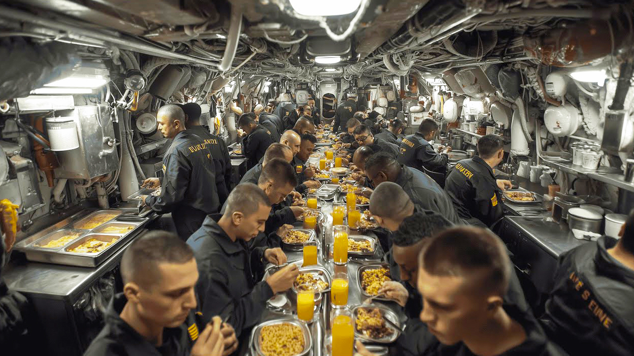 How submarine sailors eat, sleep and survive for 3 months underwater